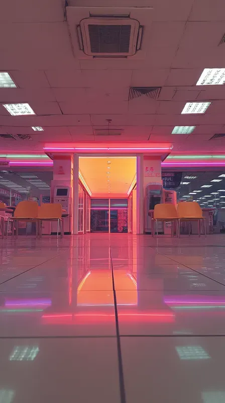 Vaporwave Liminal Spaces Midjourney Prompt | PromptBase