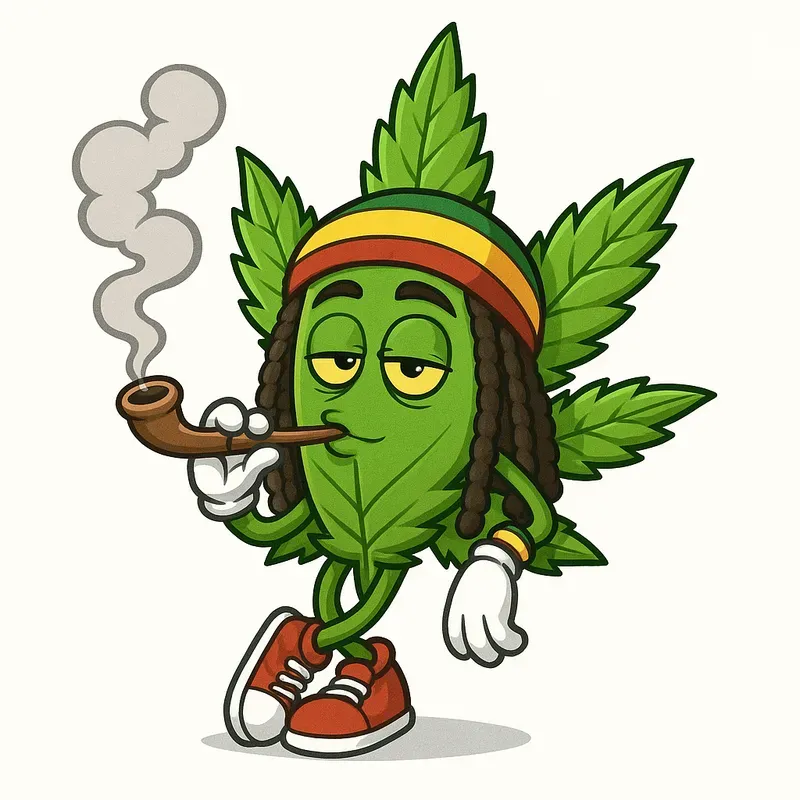 Marijuana Leaf Cartoon Mascot Characters ChatGPT Image Prompt | PromptBase