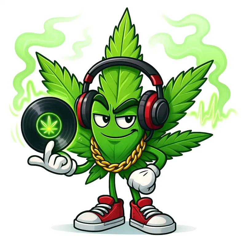 Marijuana Leaf Cartoon Mascot Characters ChatGPT Image Prompt | PromptBase