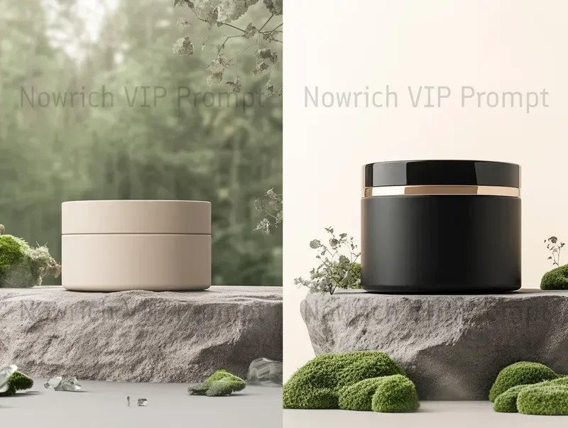 Dualist Modern Product Mockup Canvas Midjourney Prompt | PromptBase