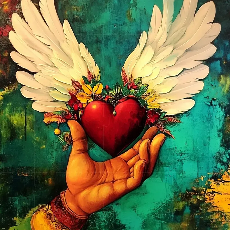 Symbolic Folk Art Compositions Midjourney Prompt | PromptBase