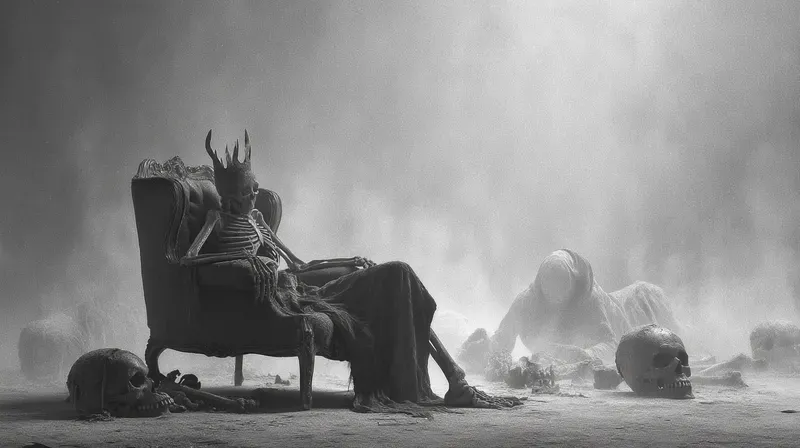 Bw Horror Cinematic Wallpapers Midjourney Prompt | PromptBase