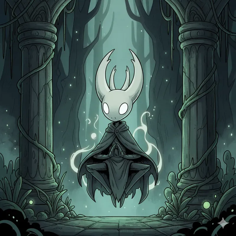 Hollow Knight Style Character Designs Gemini Image Prompt | PromptBase