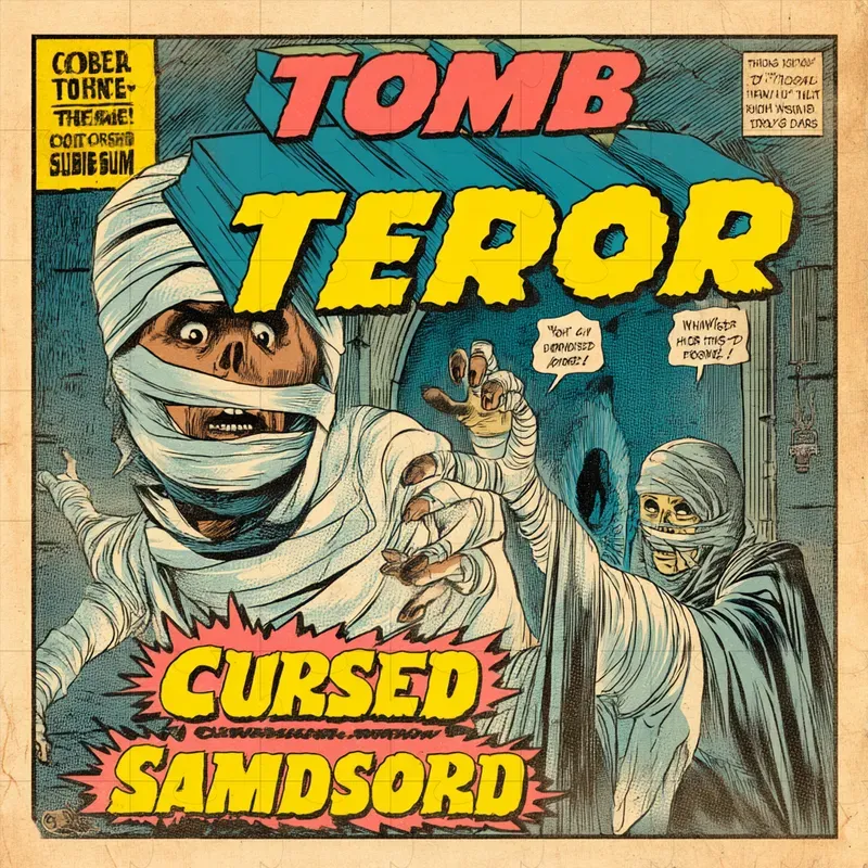Vintage Album Comic Book Covers Midjourney Prompt | PromptBase