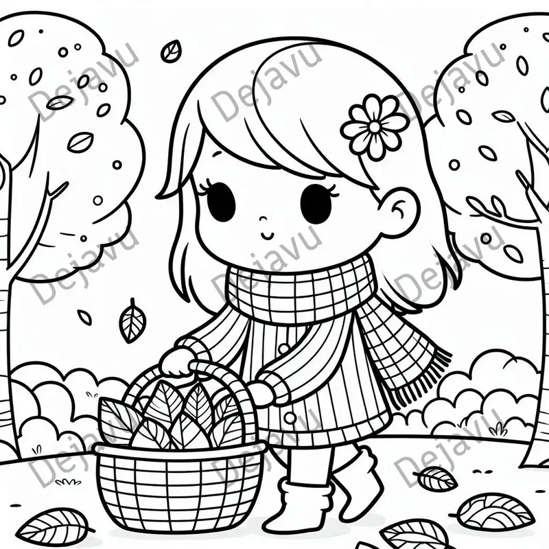 Girl Moments Coloring Book Pages DALL·E Prompt | PromptBase