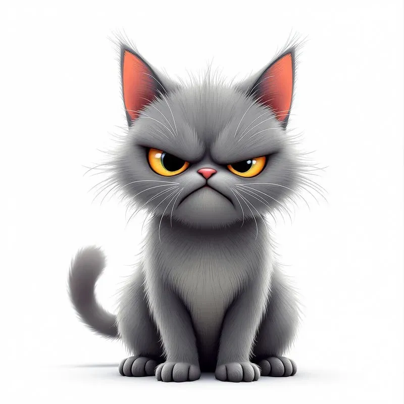 Angry Cute Animals Grumpy Characters FLUX Prompt | PromptBase