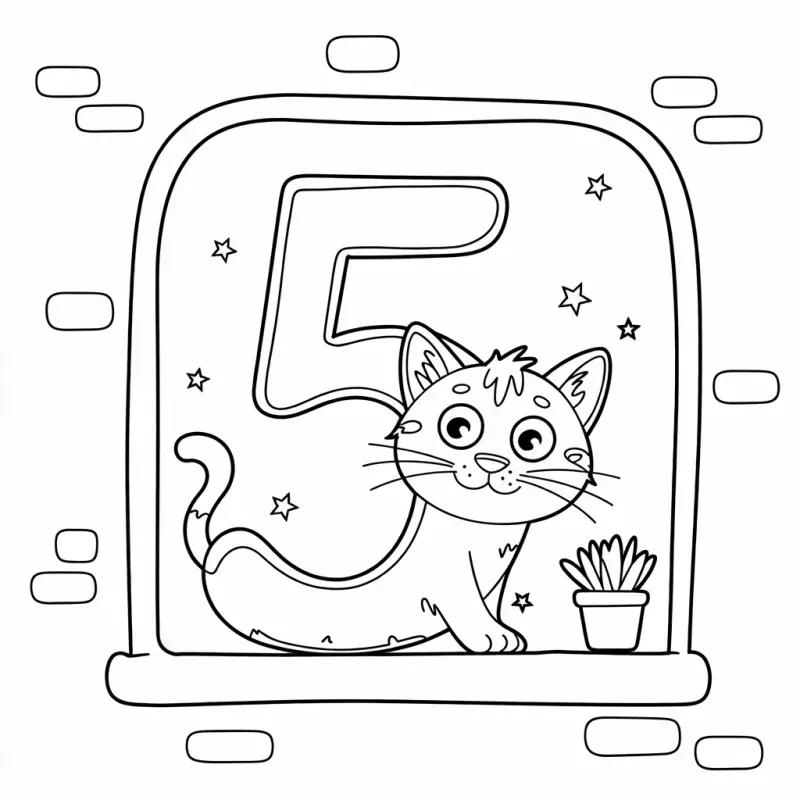 Number Fun Friendly Coloring Pages Ideogram Prompt | PromptBase