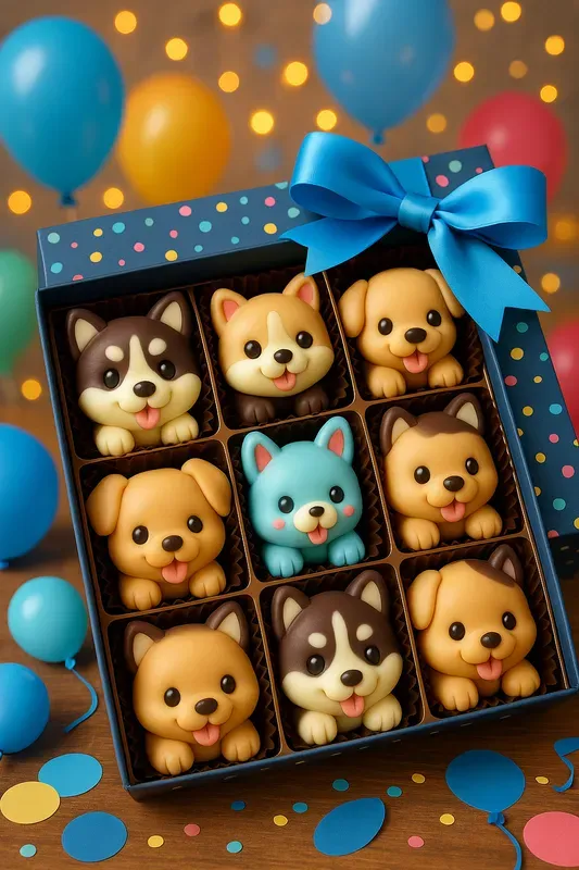 Whimsical Animal Chocolate Boxes ChatGPT Image Prompt | PromptBase