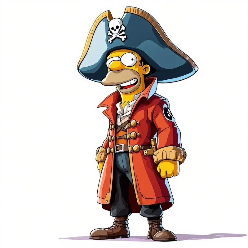 Simpsons Style Cartoon Characters FLUX Prompt | PromptBase