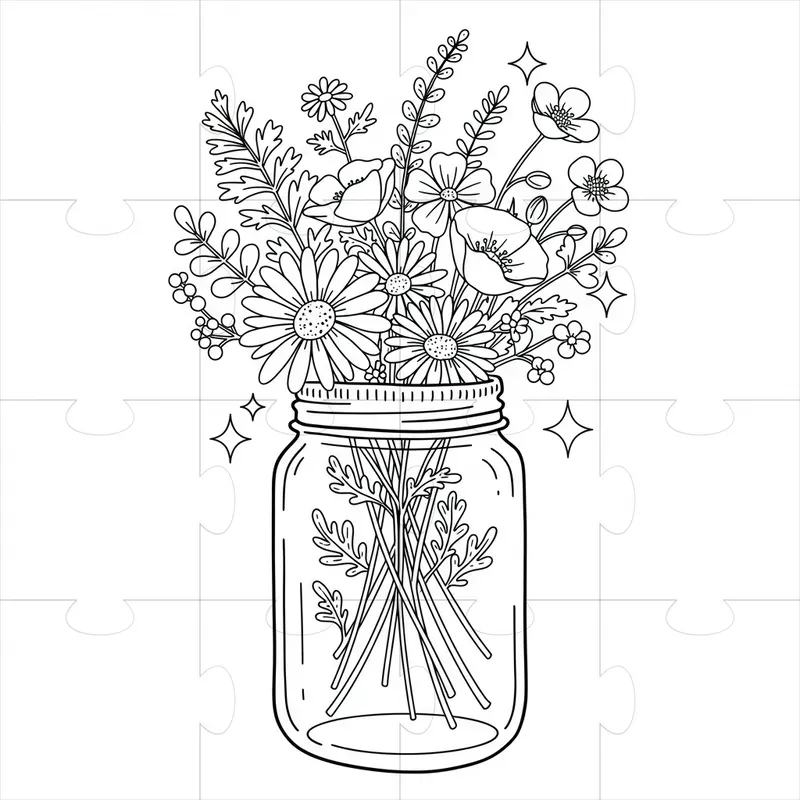 Spring Aesthetic Coloring Pages Imagen Prompt | PromptBase