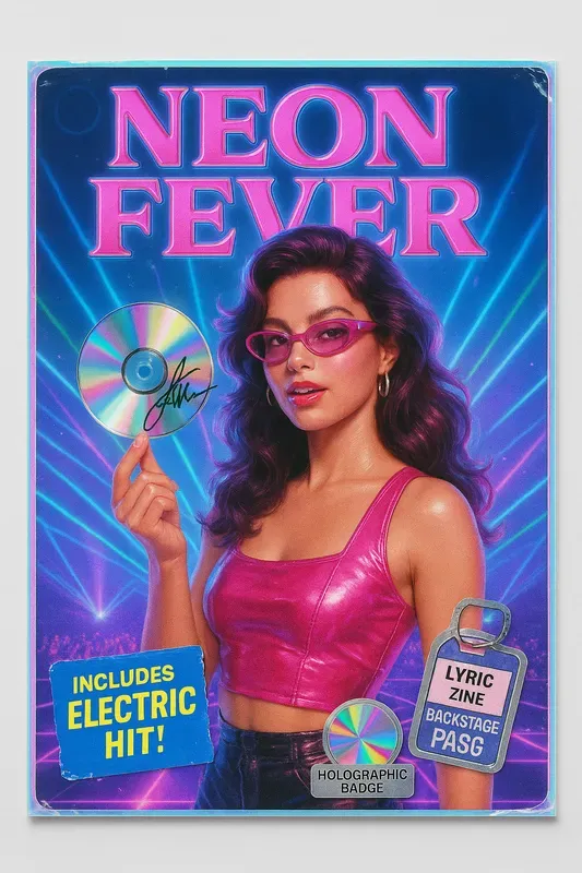 Custom Y2k Pop Album Covers ChatGPT Image Prompt | PromptBase