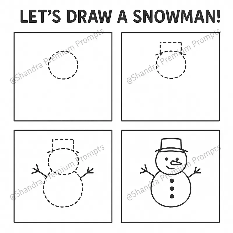 Step By Step Directed Drawings For Kids ChatGPT Image Prompt | PromptBase