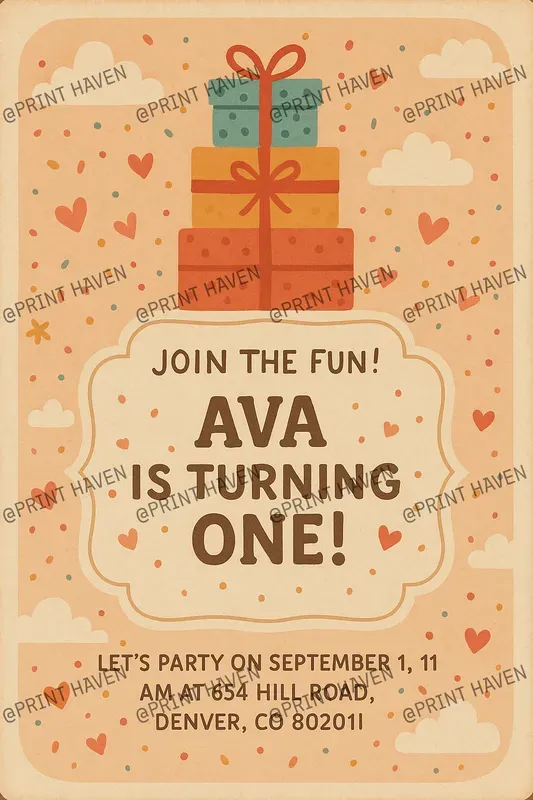 Stunning Birthday Flyers For Kids ChatGPT Image Prompt | PromptBase