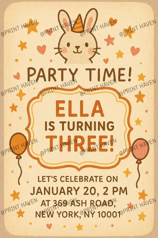 Stunning Birthday Flyers For Kids ChatGPT Image Prompt | PromptBase