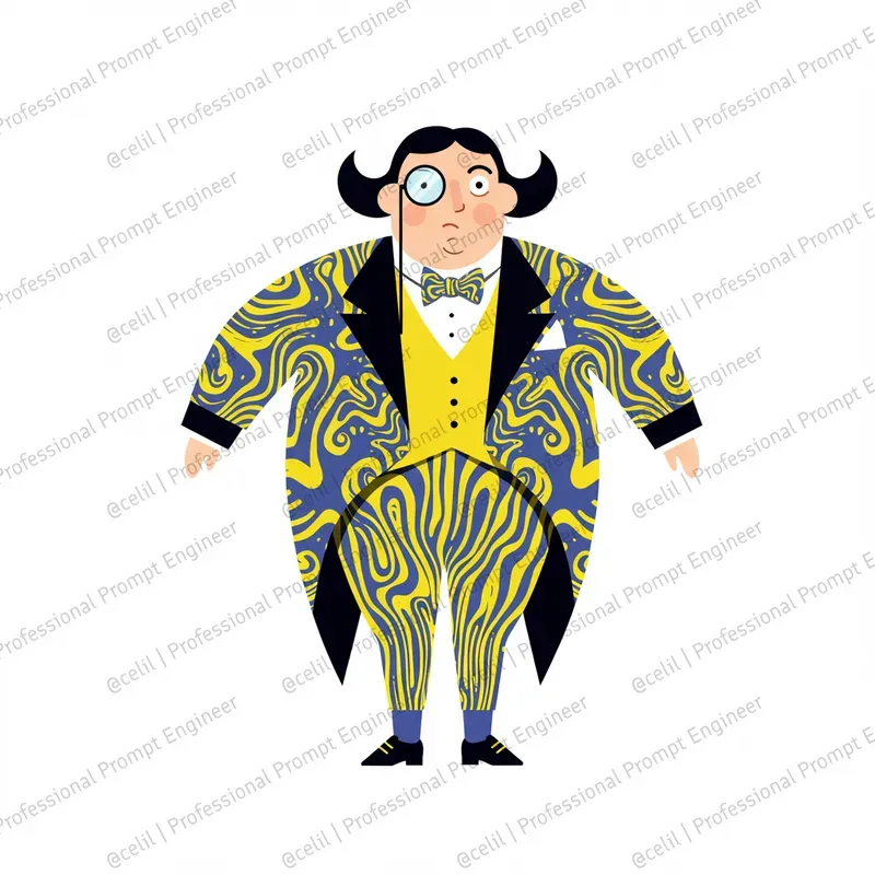Bold Vector Fashion Clipart Imagen Prompt | PromptBase