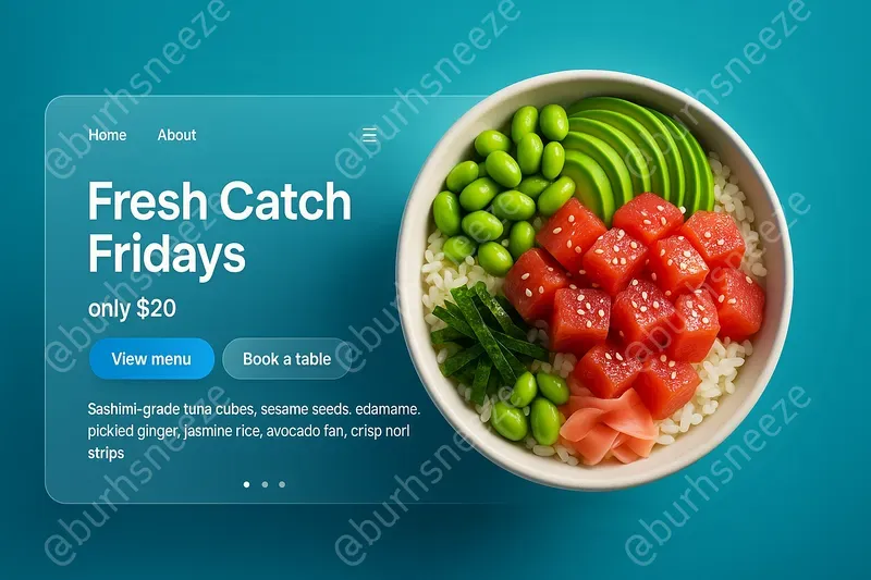 Food Hero Banner UI Mockups ChatGPT Image Prompt | PromptBase