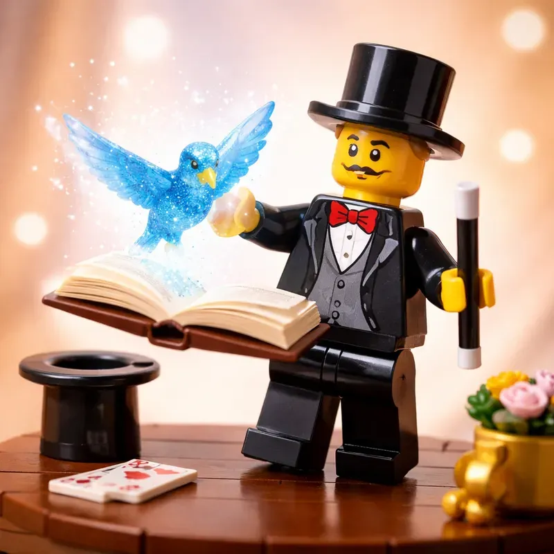 Cinematic Lego Minifigure Studio Set FX ChatGPT Image Prompt | PromptBase