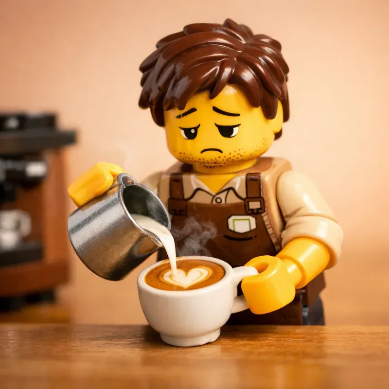 Cinematic Lego Minifigure Studio Set FX ChatGPT Image Prompt | PromptBase