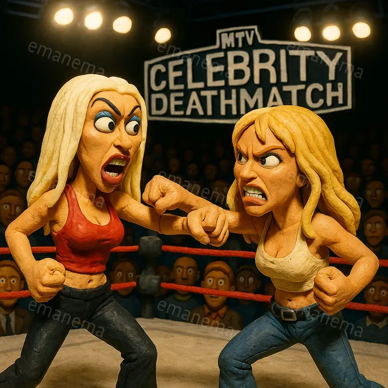 Celebrity Deathmatch Scenes ChatGPT Image Prompt | PromptBase
