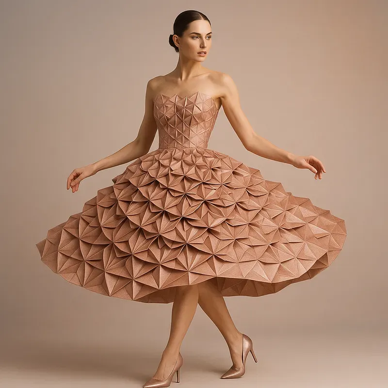 Origami Couture Fashionists ChatGPT Image Prompt | PromptBase