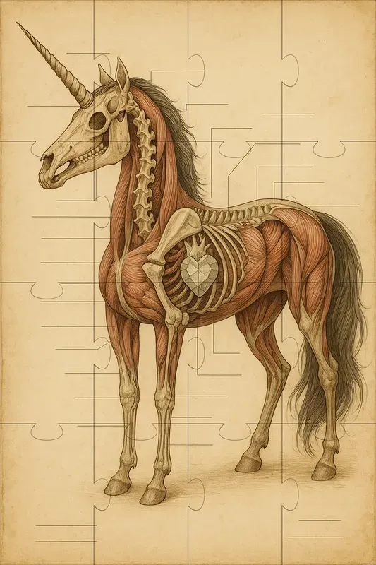 The Mythical Creature Anatomy Charts ChatGPT Image Prompt | PromptBase