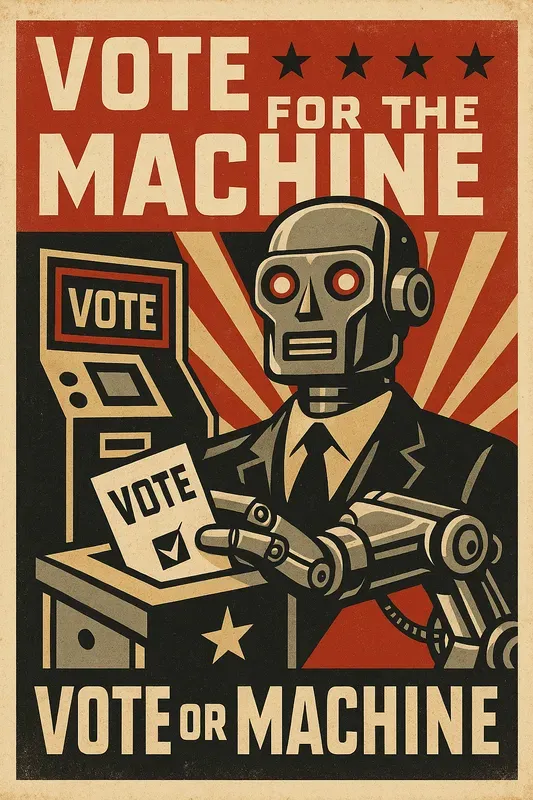 Retro Future Propaganda Poster Makers ChatGPT Image Prompt | PromptBase