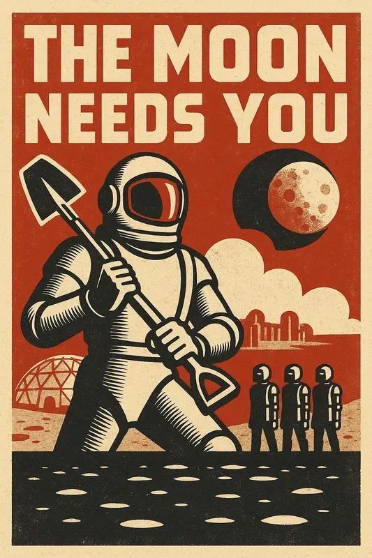 Retro Future Propaganda Poster Makers ChatGPT Image Prompt | PromptBase