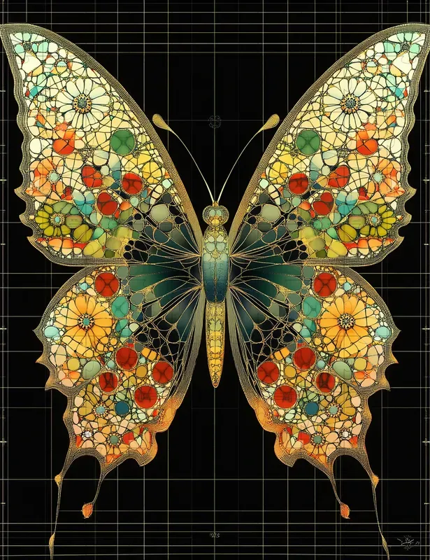 Vectors Sacred Geometry Art Nouveau Midjourney Prompt | PromptBase