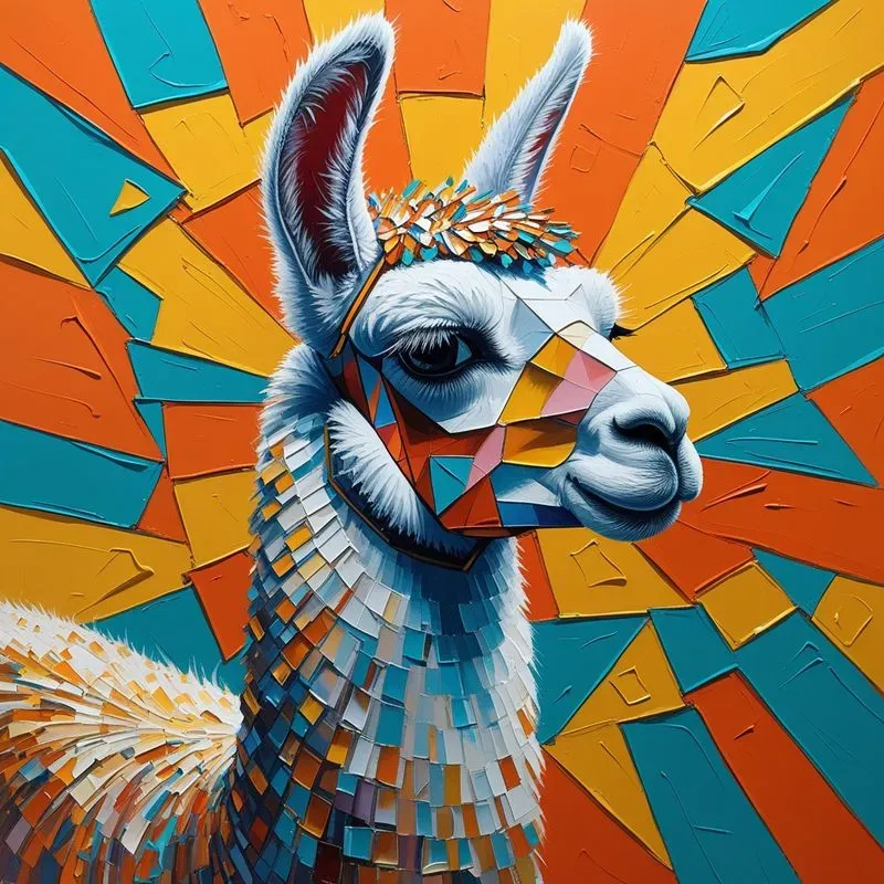 Cubist Animal Art With Bold Shapes Leonardo Ai Prompt | PromptBase