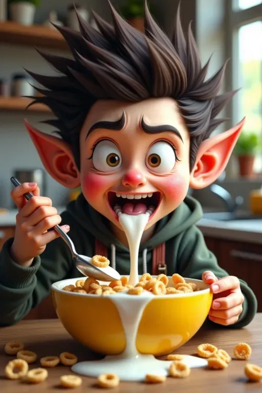 Iconic Characters Eating Messy Foods FLUX Prompt | PromptBase