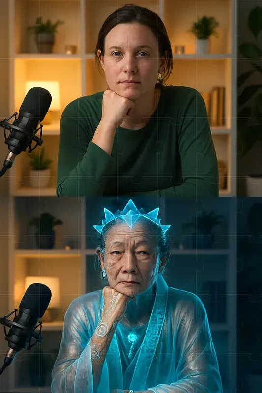 Real Vs Digital Identity Portraits ChatGPT Image Prompt | PromptBase