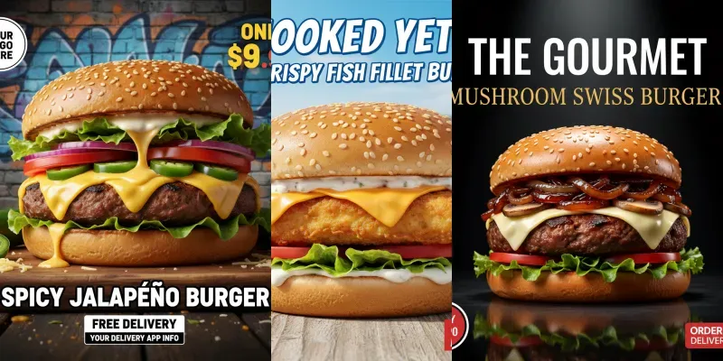 Ultimate Burger Ad Poster Prompts Edit Generator App | PromptBase