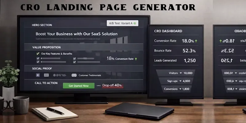 New Cro Landing Page Generator App | PromptBase