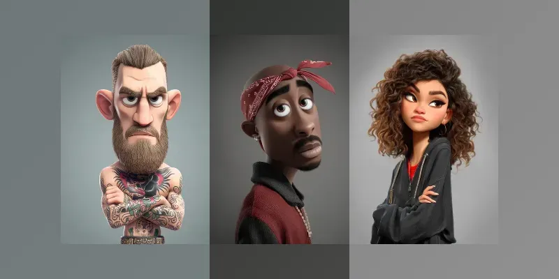 Disney Pixar Style 3d Cartoon Character Generator App | PromptBase