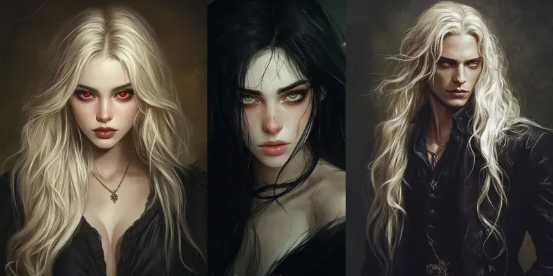Dark Fantasy Gothic Character Portraits Generator App | PromptBase