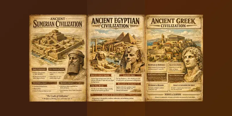 Ancient History Infographic Posters Generator App | PromptBase