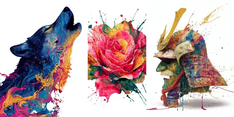 Ink Splash Art Generator App | PromptBase