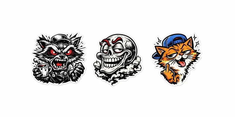 Comic Expression Sticker Generator App | PromptBase