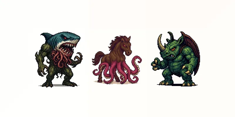 Pixel Art Creature Generator App | PromptBase