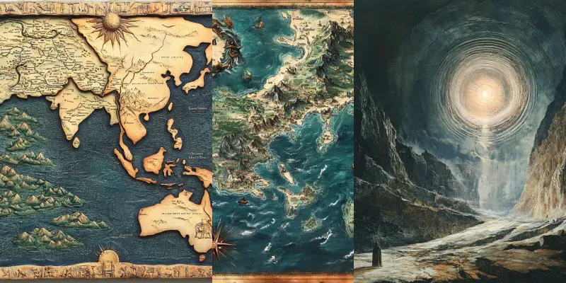Ancient Lost World Maps Generator App | PromptBase