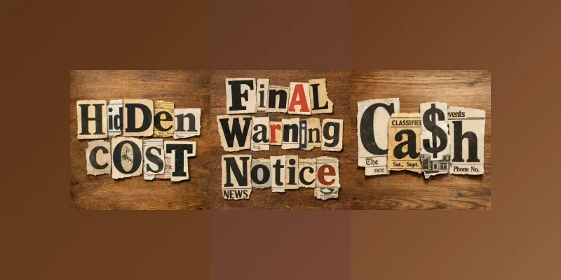 Ransom Note Newspaper Typography Generator App | PromptBase