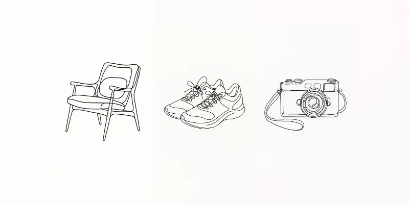 One Line Ink Drawing Generator App | PromptBase