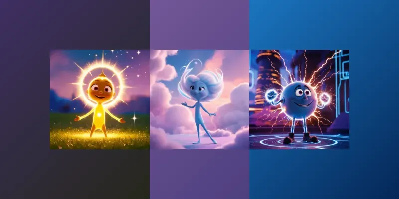 Pixar Style Elemental Essence Animation Generator App | PromptBase