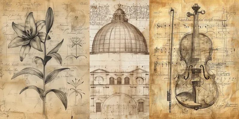 Renaissance Sketch Page Anatomical Study Generator App | PromptBase