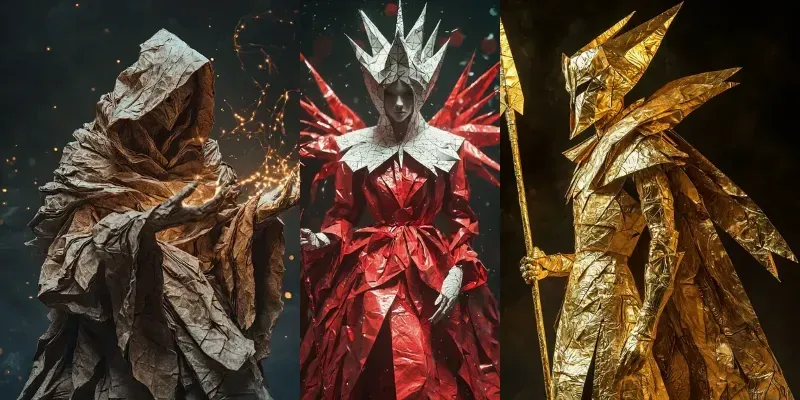 Magic Paper Characters Generator App | PromptBase