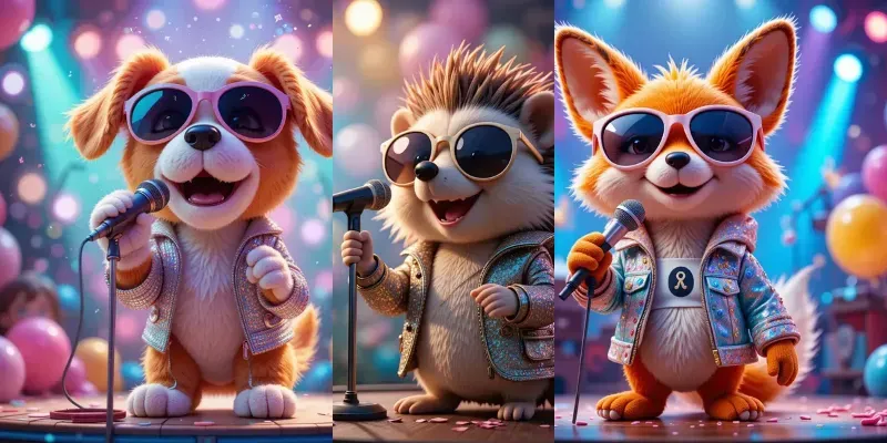 Kawaii Cute Plush Concert Stars Generator App | PromptBase