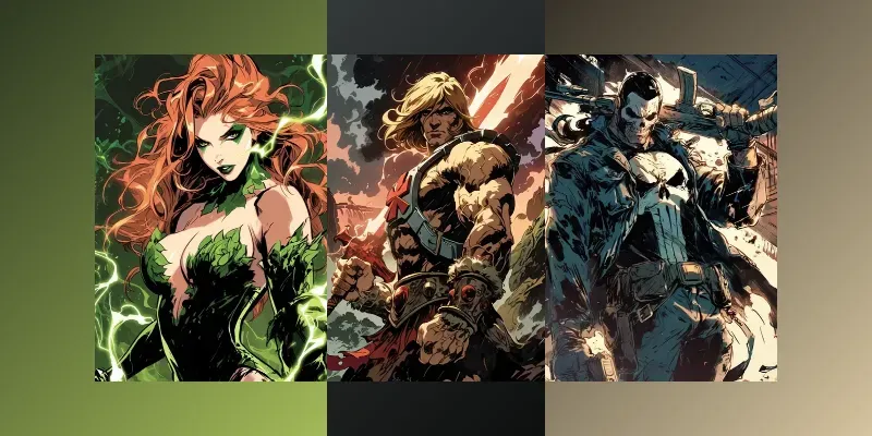 Retro Classic Comic Legends Generator App | PromptBase