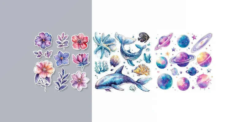 Themed Watercolor Sticker Pack Generator App | PromptBase