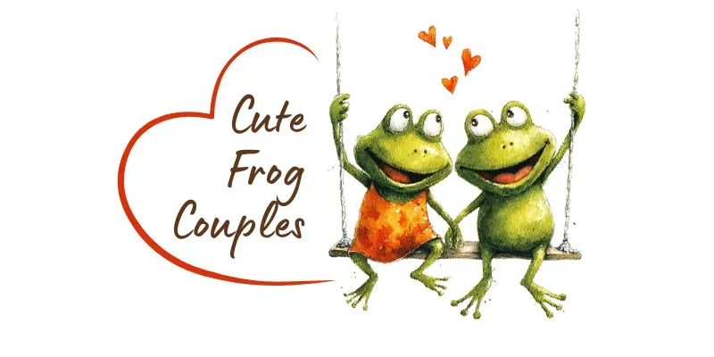 Valentine Frog Couples Clipart Midjourney Prompt | PromptBase