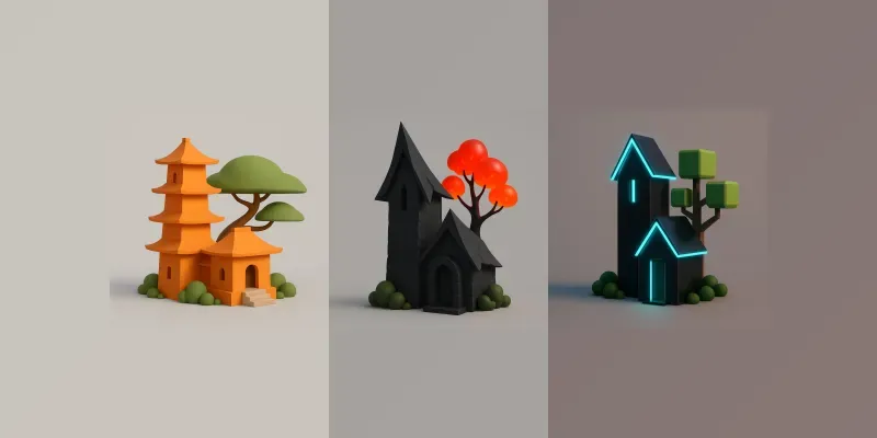 Minimalist 3d House Prompt Pack Generator App | PromptBase